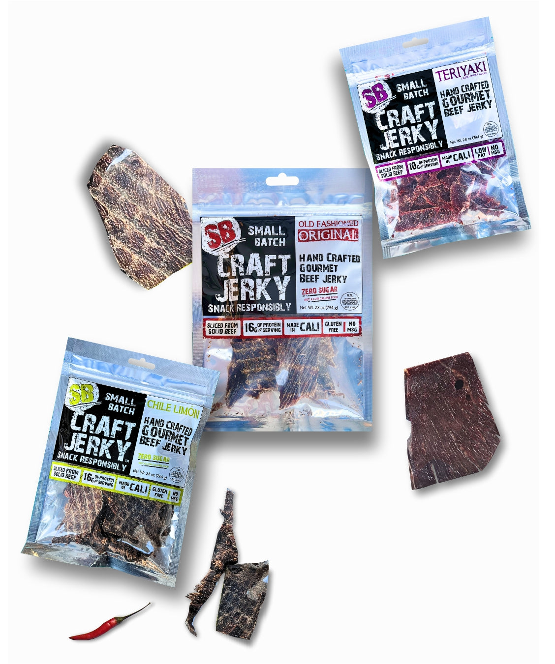 2.8oz Bags – Sb Craft Jerky